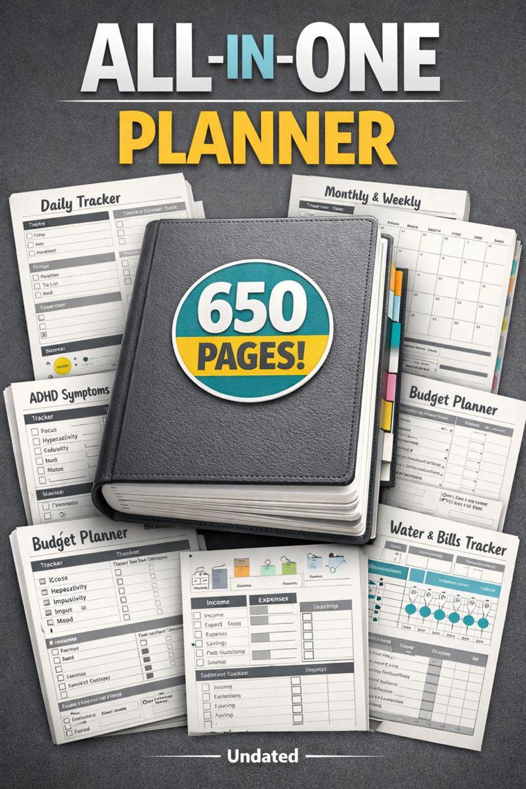All in One Digital Planner 2026 | Daily Planner & Weekly Planner ...
