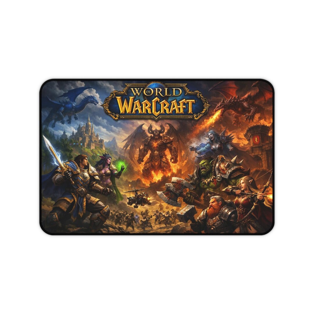 World of Warcraft Battle Scene Desk Mat | Gaming Mouse Pad - Etsy