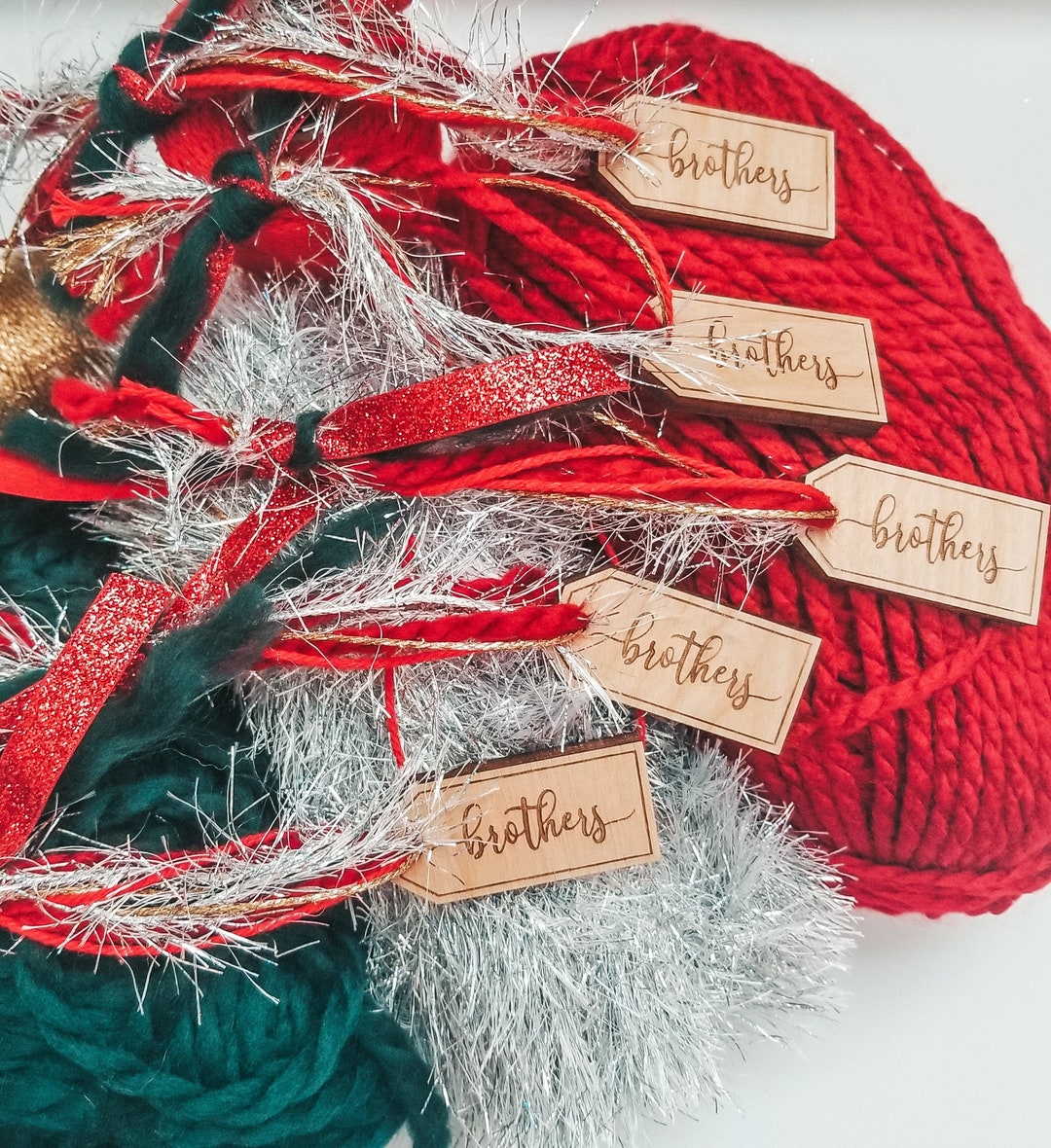 Pack of 5 Personalized Tags With Ribbon of Choice, Gift Tags ...