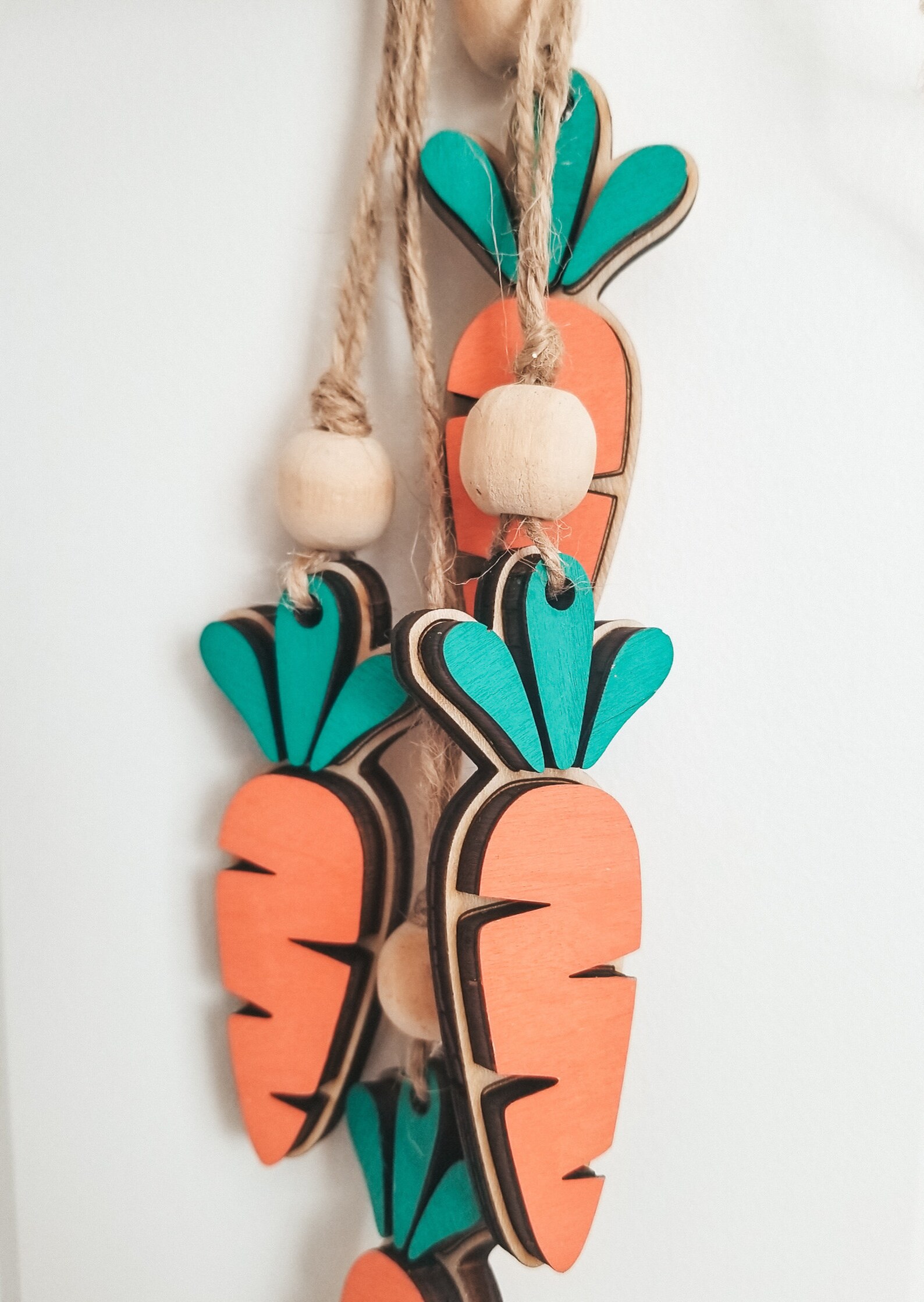 Carrot Tags, Carrot Easter Tags, SET of 4 Carrot Tags, 3D Easter Carrot ...