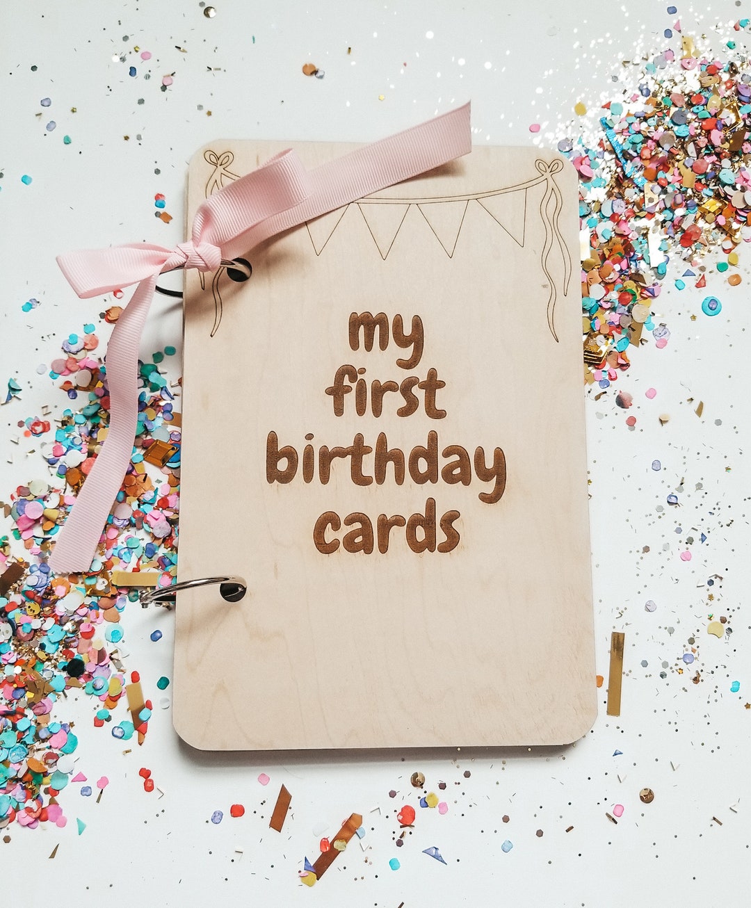 First Birthday Card Holder, Card Keepsake Holder, Birthday Keesake ...