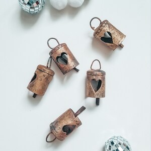 Heart Cut Out Bell, Star Cut Out Bell, Farmhouse Décor, Rustic Bells ...