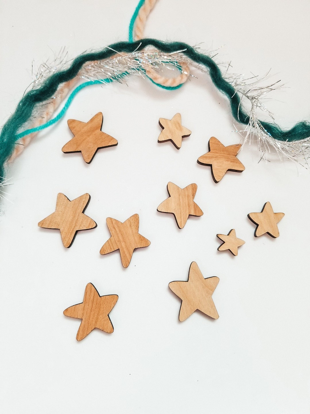 Star Cutouts for Junk Journaling, Craft Stars, Wood Stars, Whimsical ...
