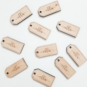 Pack of 10 Personalized Gift Tags, Name Tags for Gift Wrapping ...