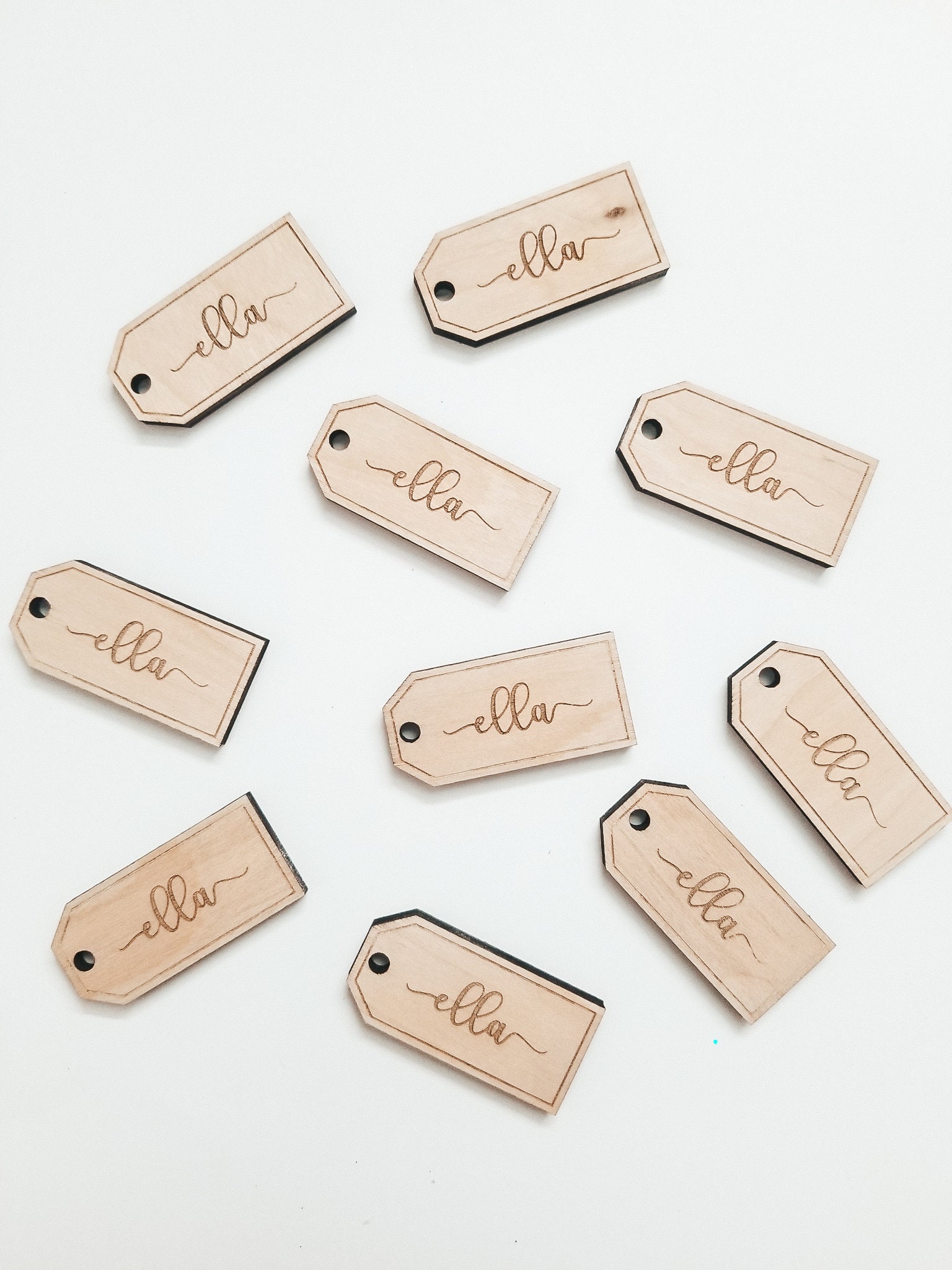 Pack of 10 Personalized Gift Tags Name Tags for Gift - Etsy