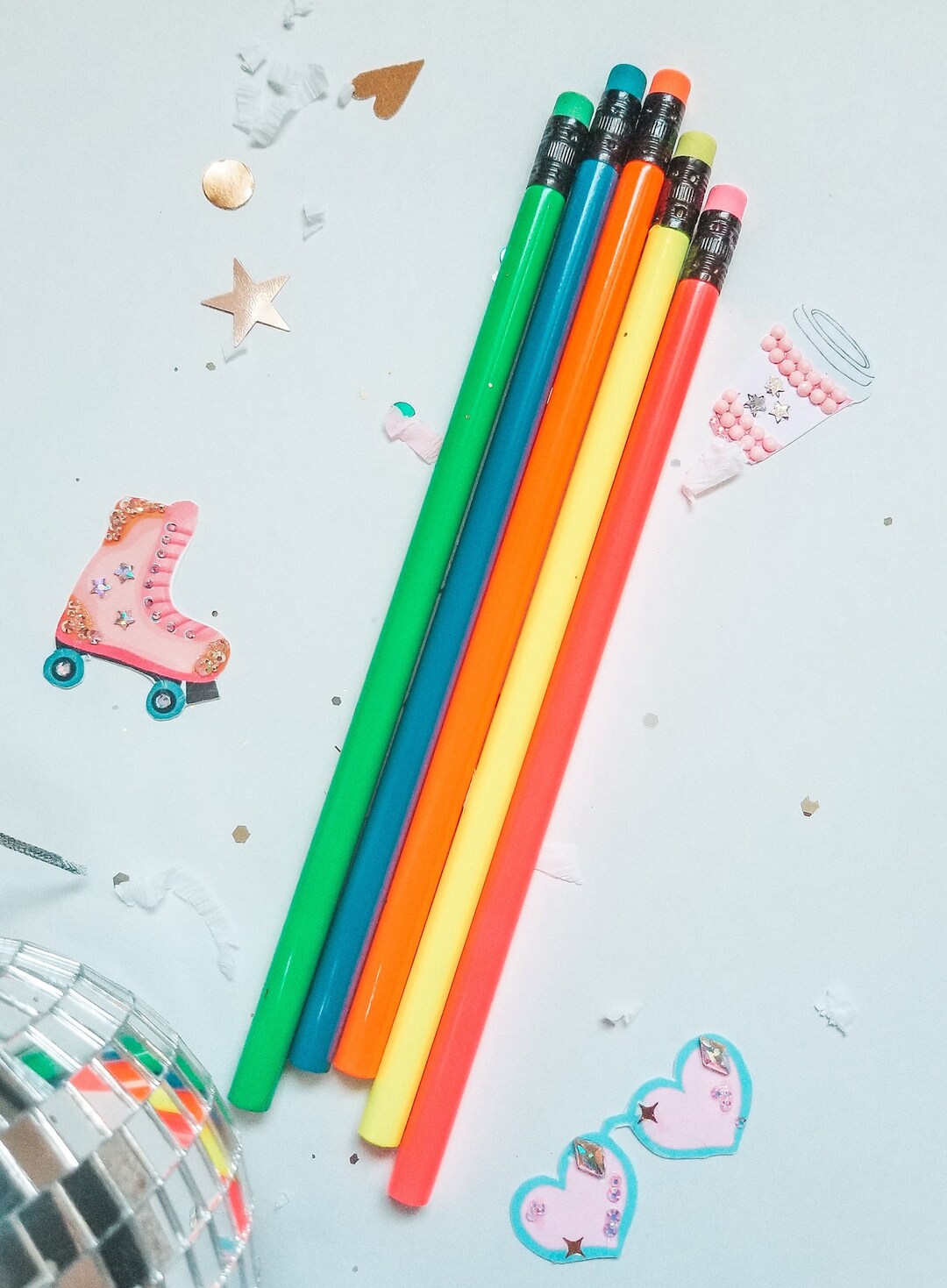 Neon Party, 80s Party, 90s Party, 80s Theme, Skate Party, Neon Pencils ...