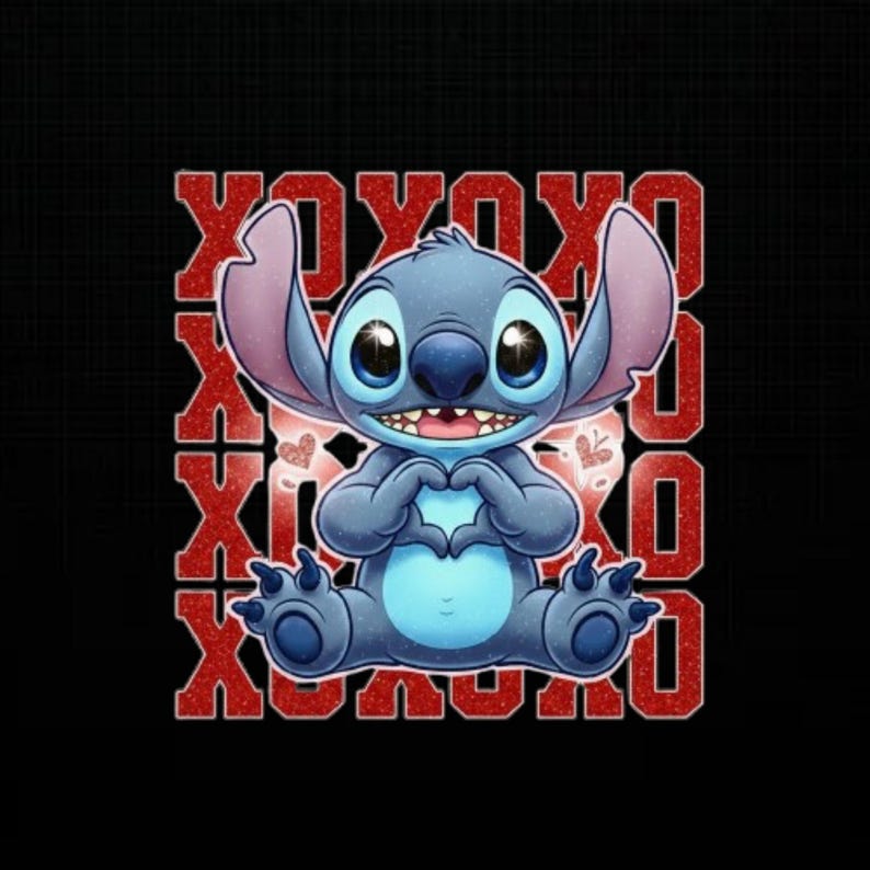 Cute Disney Stitch Hoodie, Cozy Cartoon Pullover, Aesthetic Stitch ...