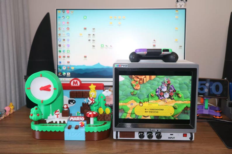 Vintage Crt-inspired Desktop Monitor | 9.7" 2K Display | Retro Design ...