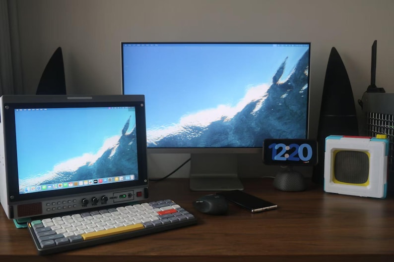 Retro Pc&gaming Monitor | 12.3" 2.4K Display, Nostalgic Tech Decor for ...