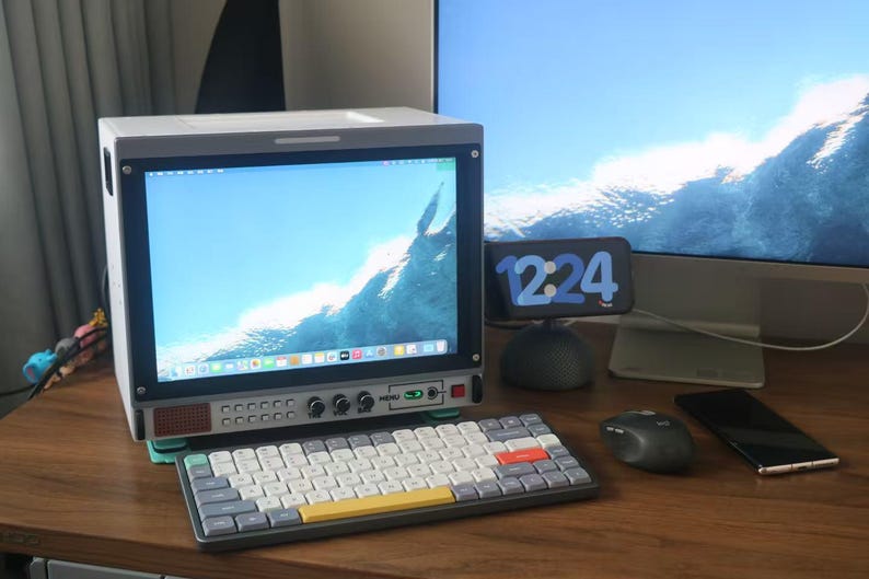 Retro Pc&gaming Monitor | 12.3" 2.4K Display, Nostalgic Tech Decor for ...