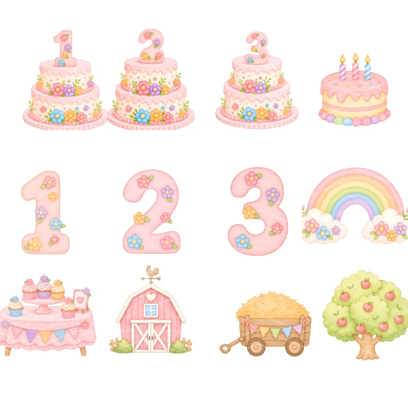 Cute Farm Animals Clipart Cute Kid Farm Life Clip Art Animal Clipart ...