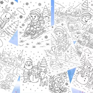 Winter Coloring Pages for Kids – 10 Snow Scenes (printable PDF Vol. 5 ...