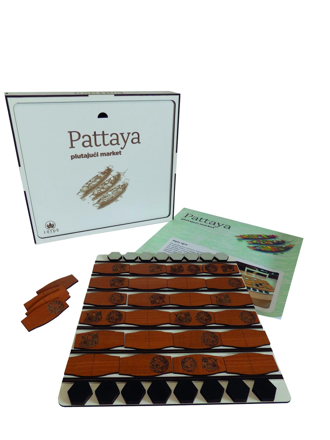 Easy Wooden Strategy Game for 2 Players – Family Board Game, PATTAYA ...