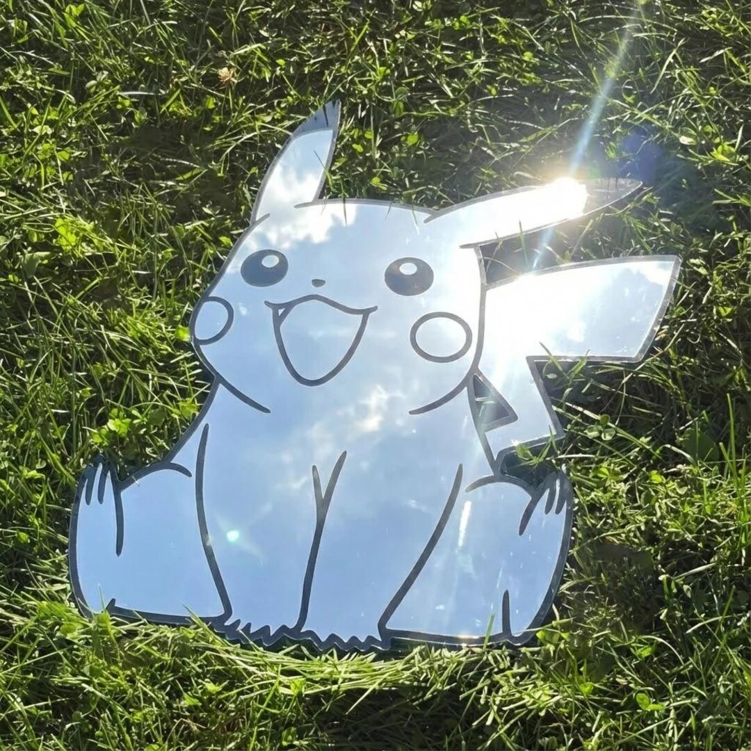 Pikachu Character Wall Mirror - Kawaii Manga Home Decor - Pokemon ...