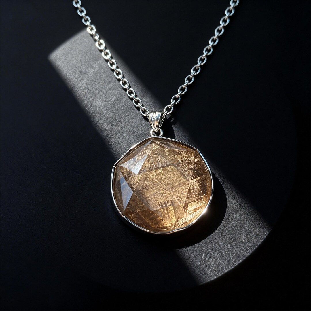 Genuine Muonionalusta Iron Meteorite Round Pendant- 10-50mm ...