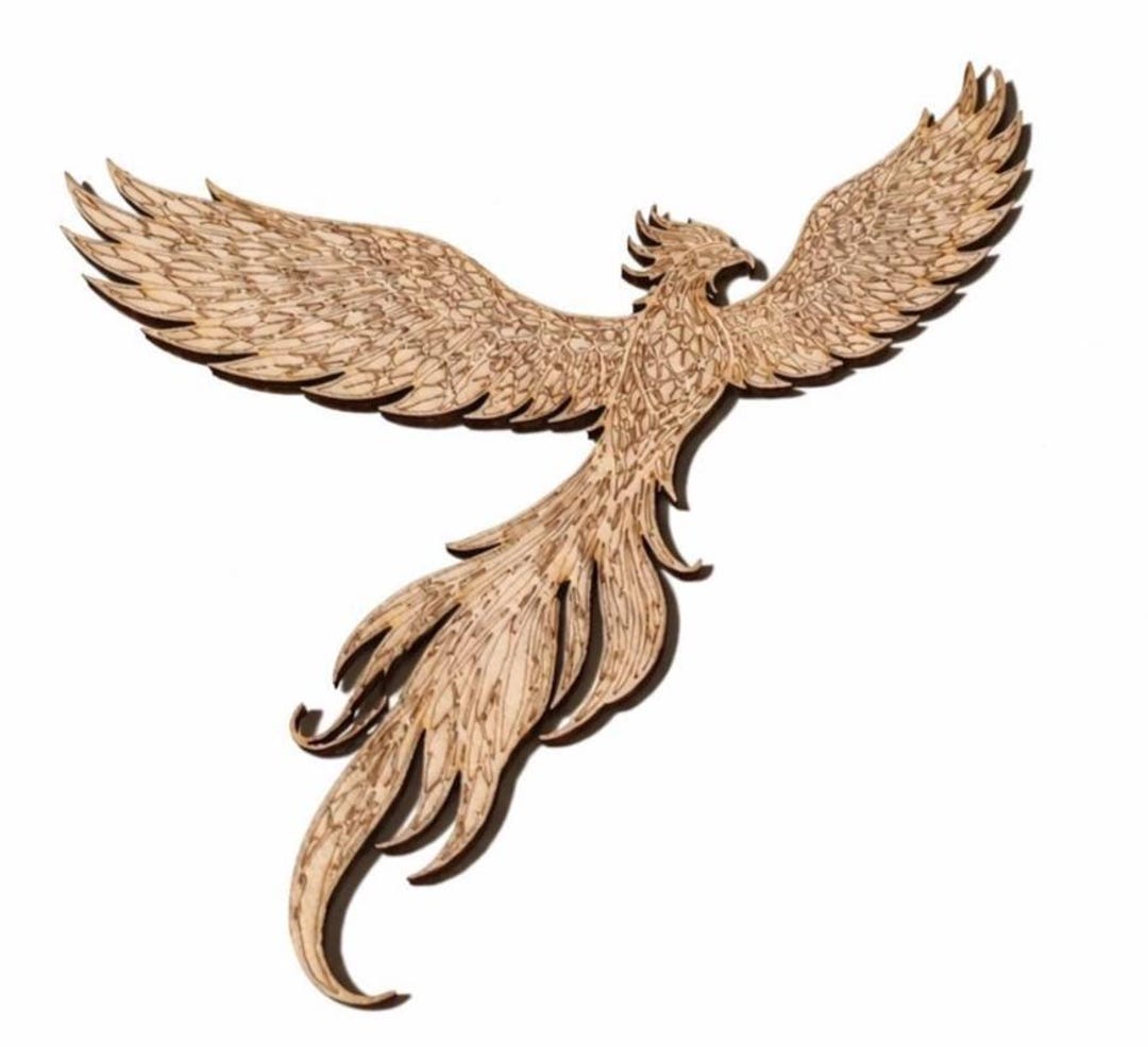Phoenix Flying Laser Engraving Template - Laser Cutting / Engraving ...