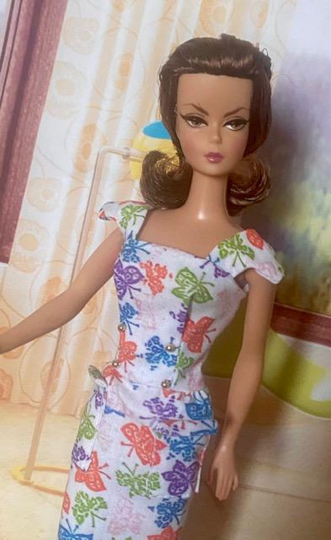 Marirose "butterfly Print" Sheath for Barbie - Etsy