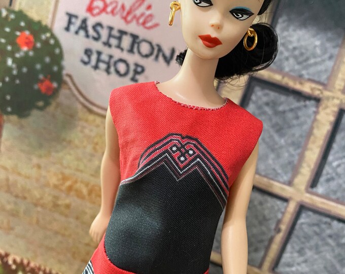 Art Deco Geo Dress cut and Sew by Marirose for Barbie - Etsy