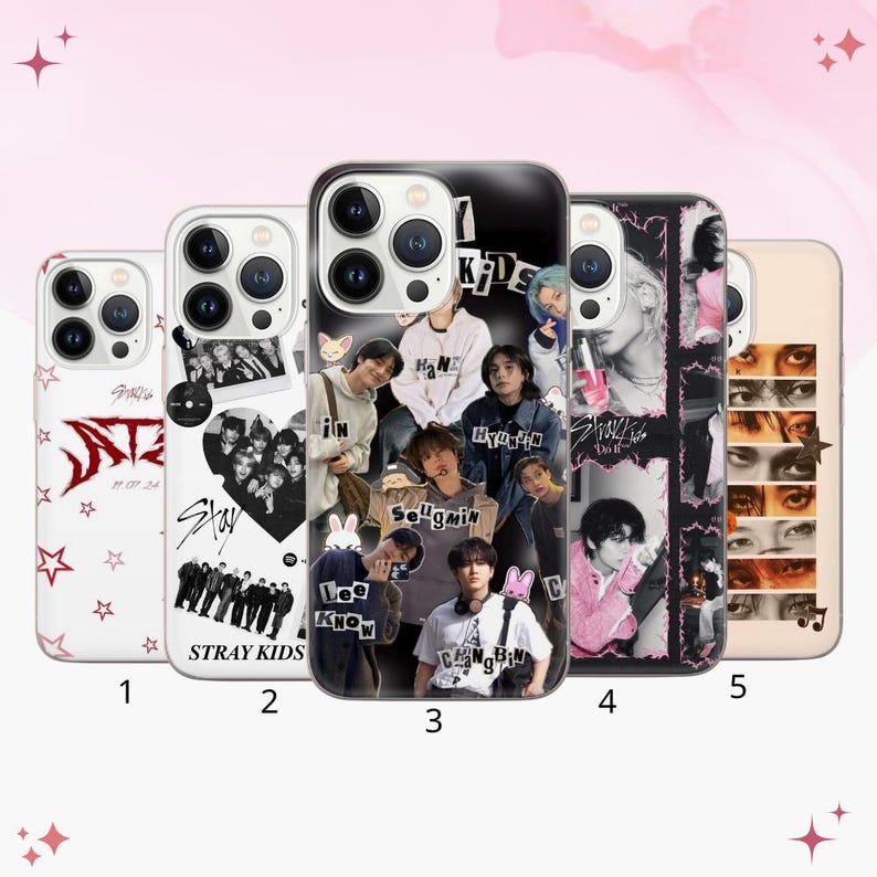Stray Kids K-pop Phone Case, Lee Know Design, Tough, Clear, Glass ...