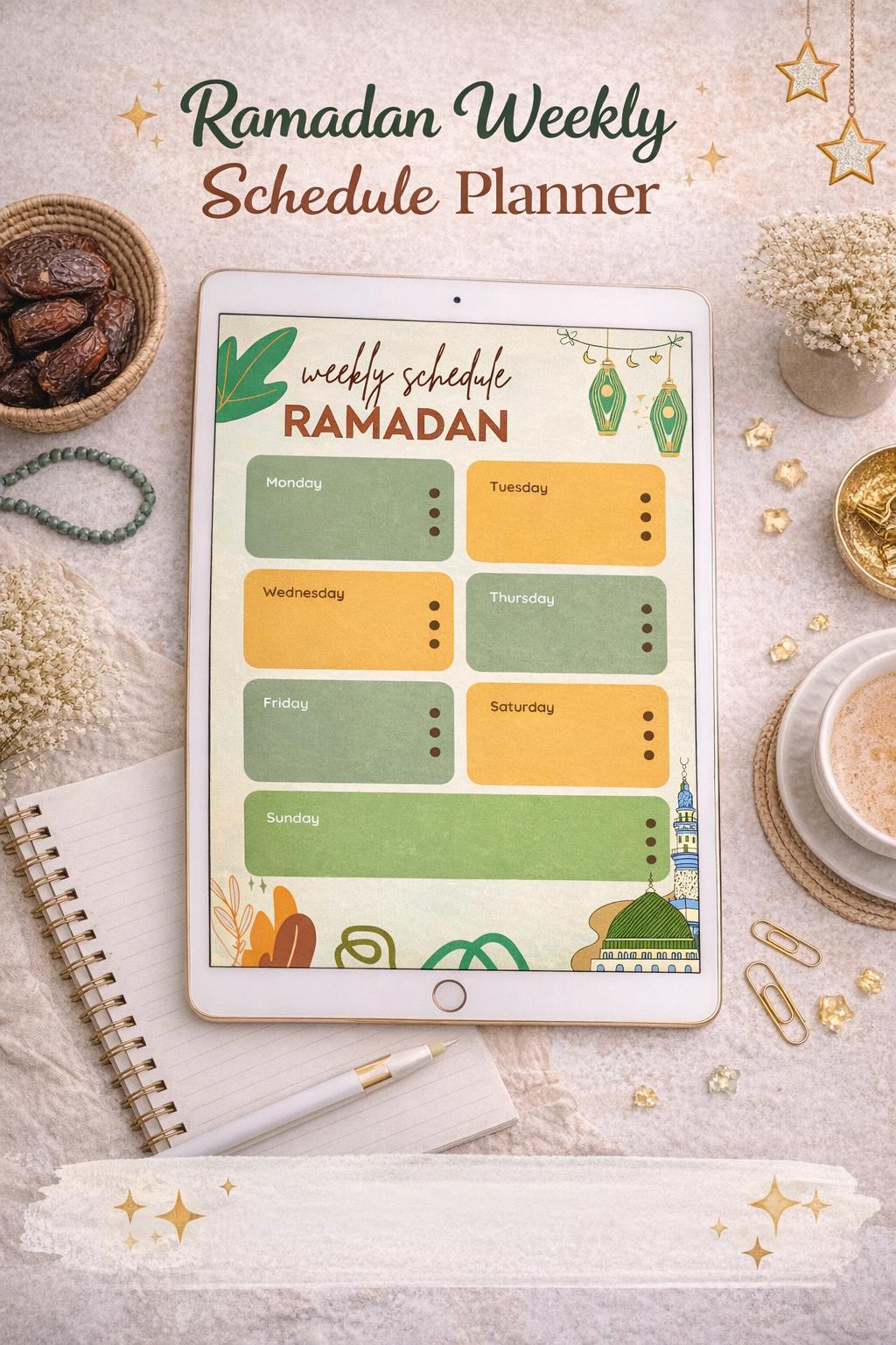 The Joyful Ramadan Planner: Trackers, Games, Flash Cards & Meal Prep - Etsy