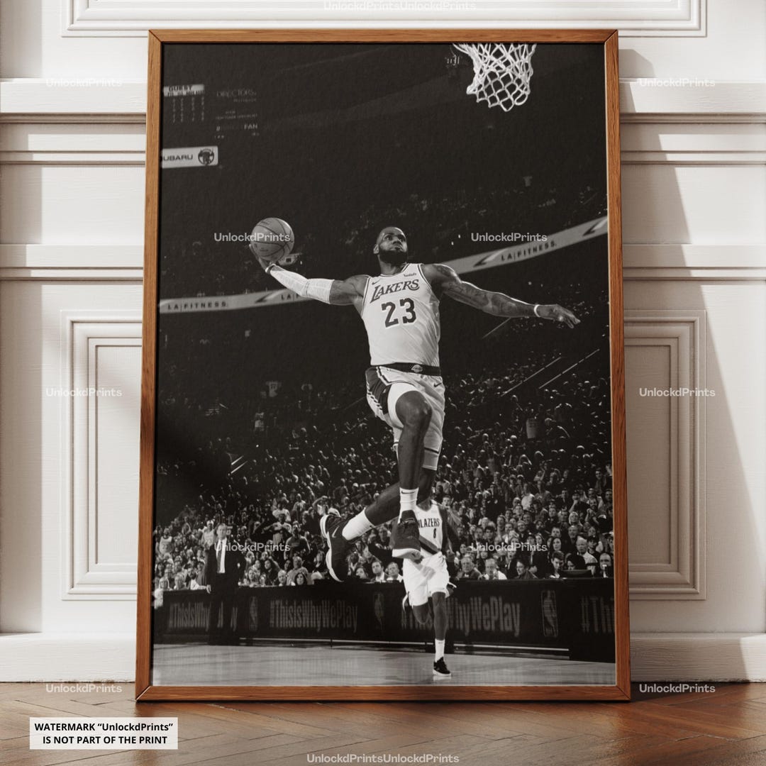 Lebron James Poster, James Cavaliers, Framed NBA Basketball Print ...