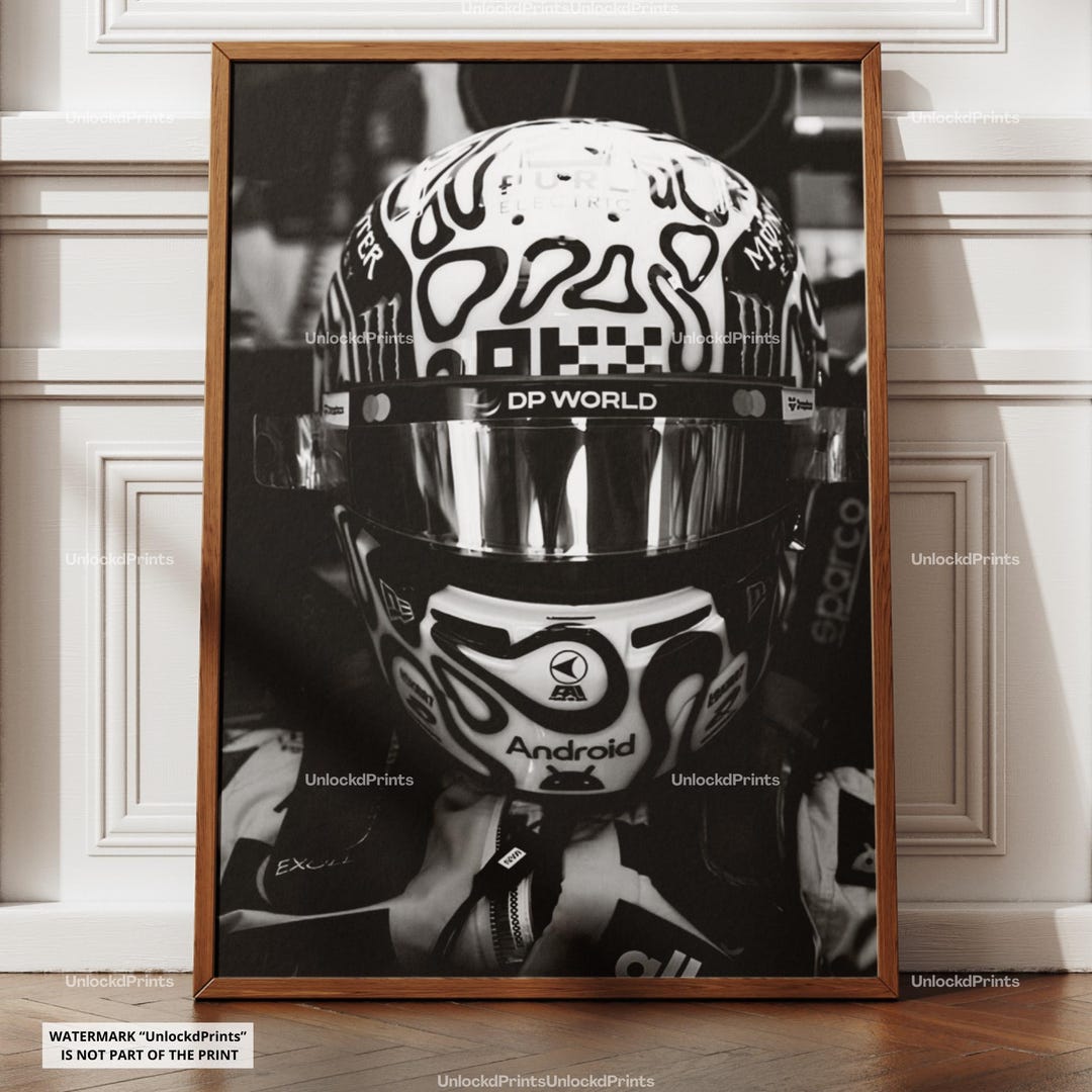 Lando Norris Poster, Mclaren F1 Star, British Racing Print, Motorsport ...