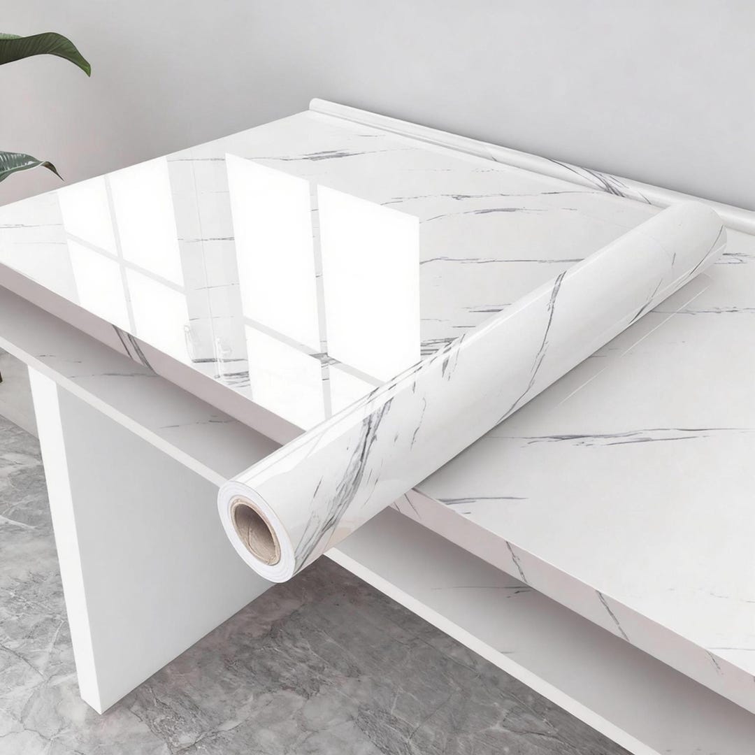 Marble Desktop Cover, Countertop Sticker, Paper for Furniture Upgrade ...