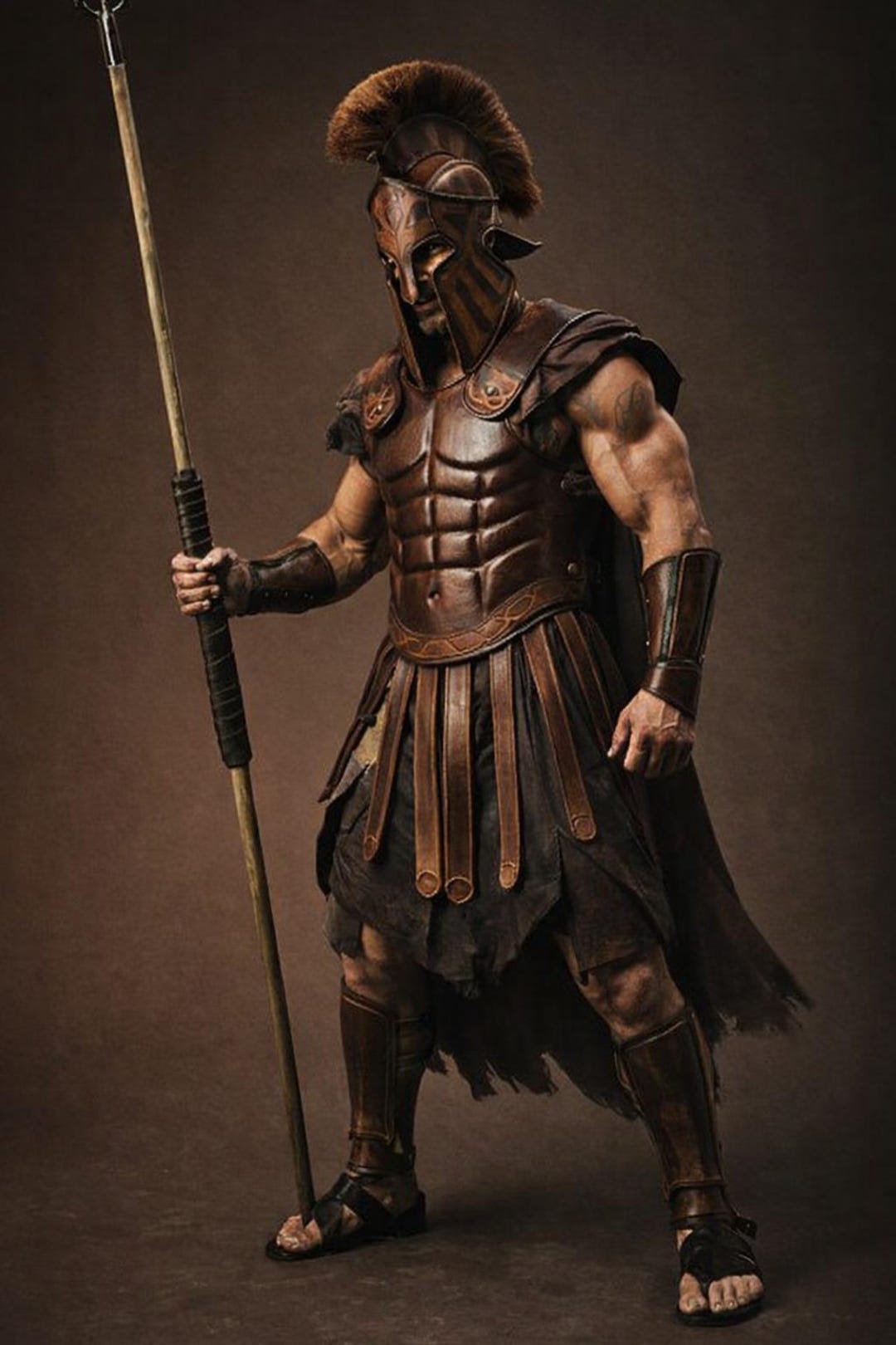 Spartan Leonidas Full Body Armor Set - LARP Cosplay Costume - 300 ...