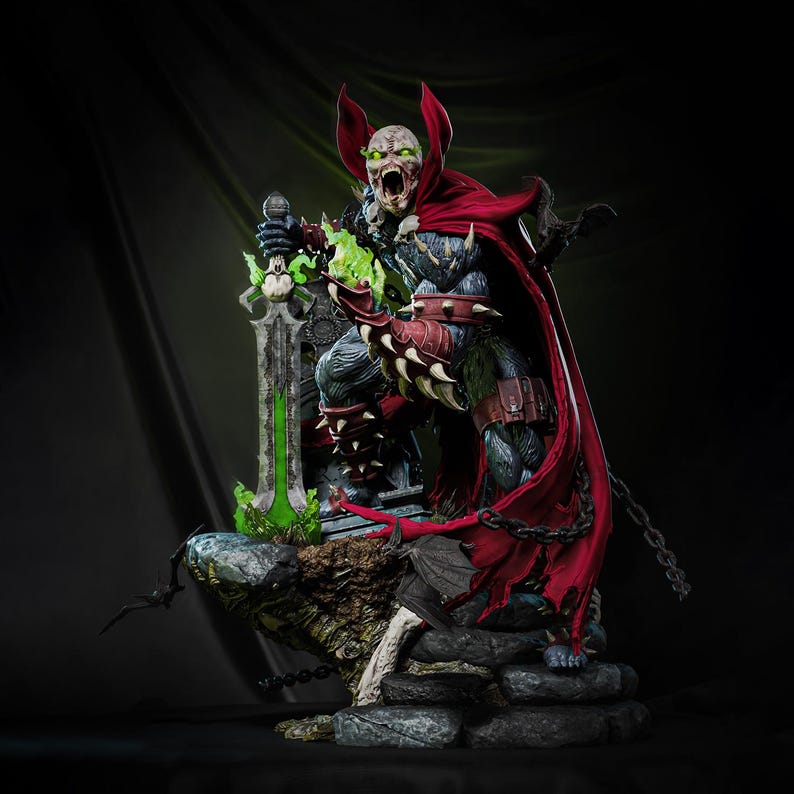 Spawn 3D STL Statue Print Model File - Etsy