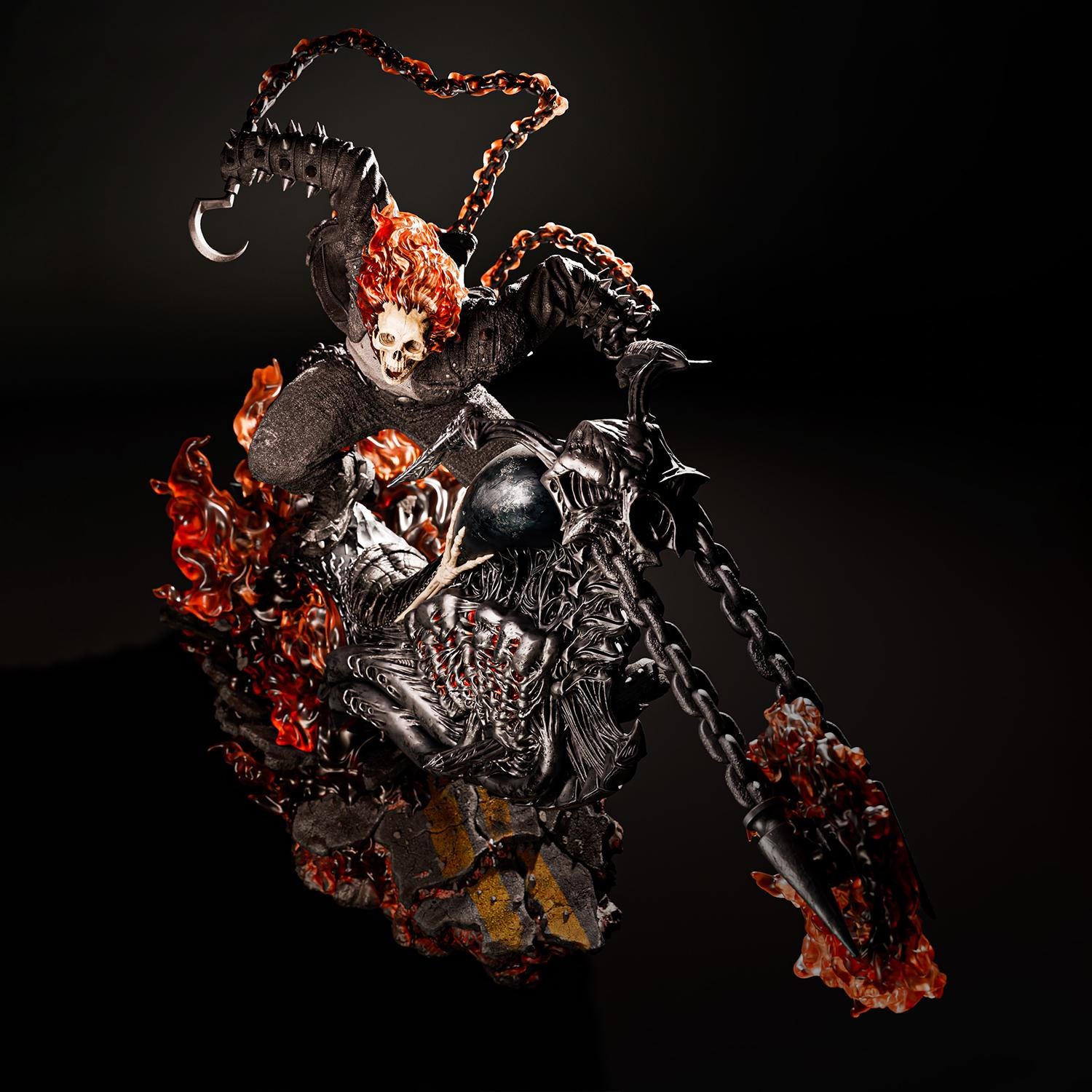 Ghost Rider 3D STL Statue Print Model File - Etsy