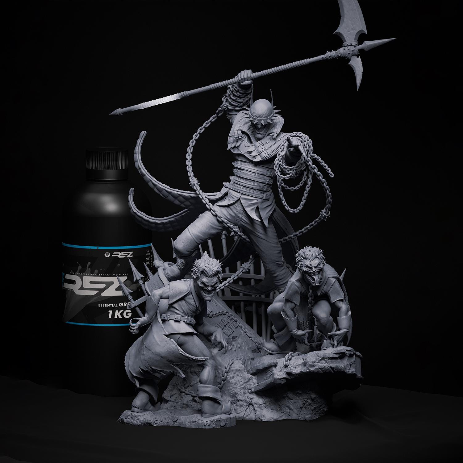 Gothic Reaper 3D STL Statue Print Model File - Etsy