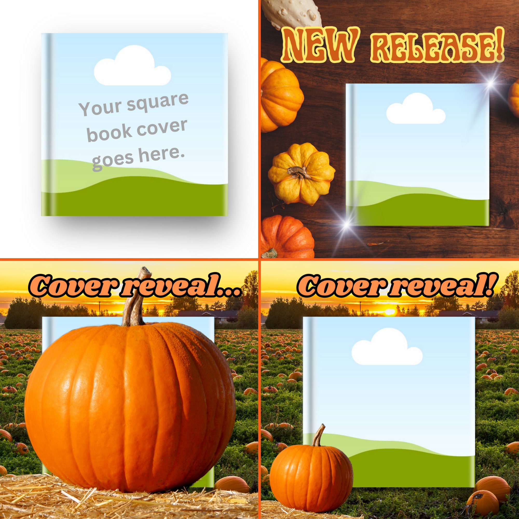 Social Media Graphics for Authors – INSTANT DOWNLOAD – 3D Book Cover ...