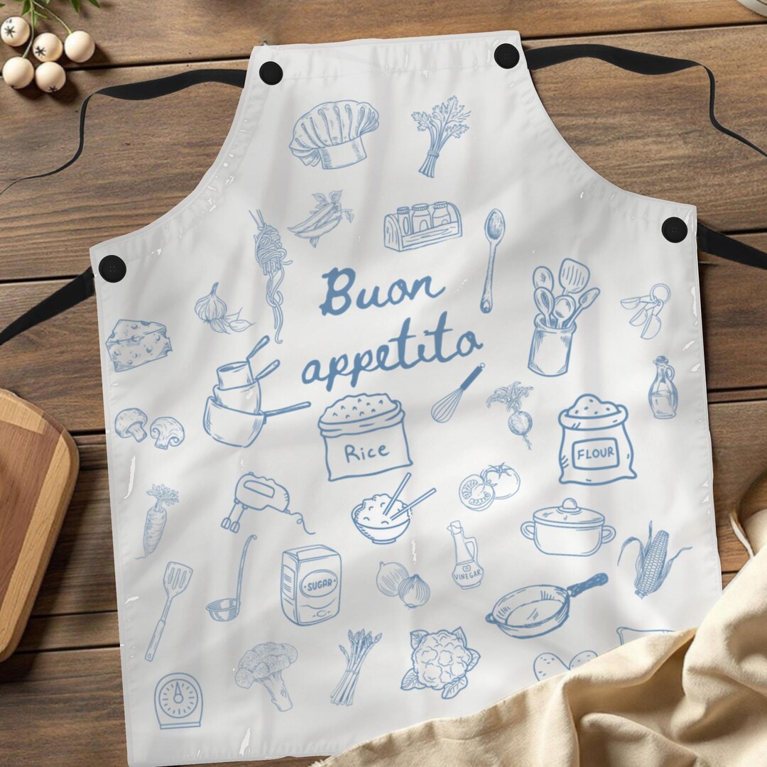 Unique Apron Gift, Italian Kitchen Apron, Italian Gift, Italian Apron ...