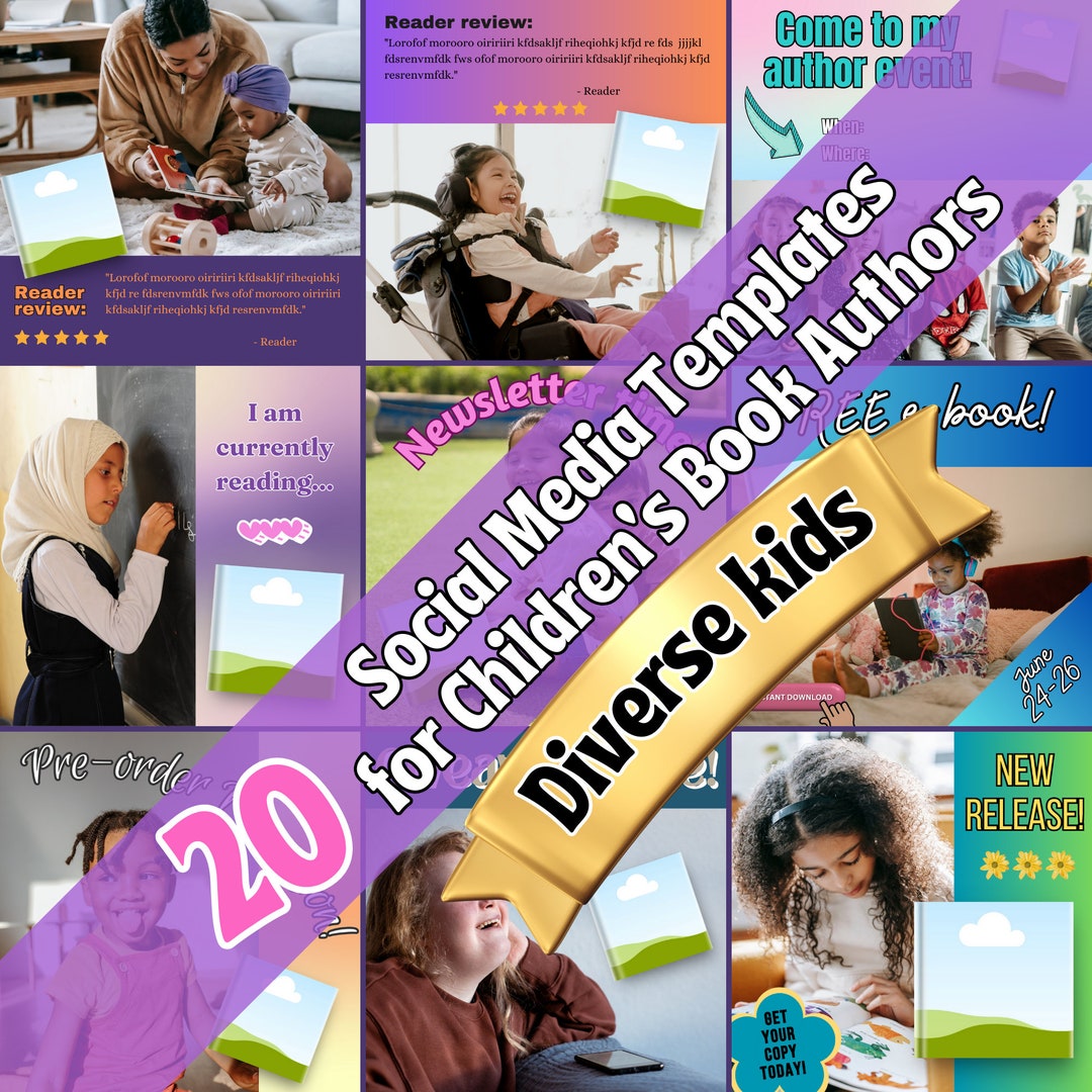 Social Media Graphics for Authors - INSTANT DOWNLOAD – 3D Book Cover ...