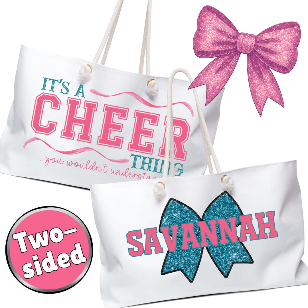 Personalized Cheer Tote Bag, Cheer Comp Gear, Hit Zero, Customize ...