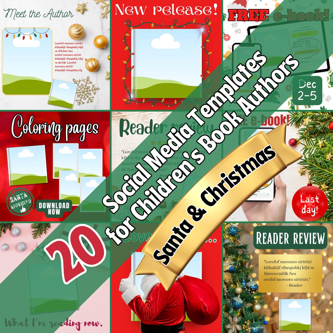 Social Media Graphics for Authors – INSTANT DOWNLOAD – 3D Book Cover ...