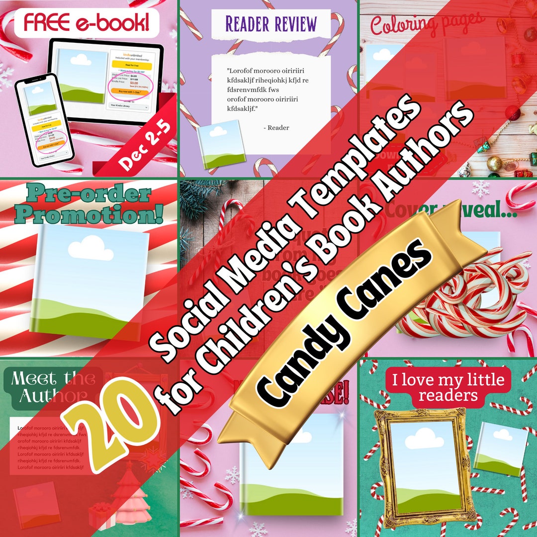 Social Media Graphics for Authors – INSTANT DOWNLOAD – 3D Book Cover ...