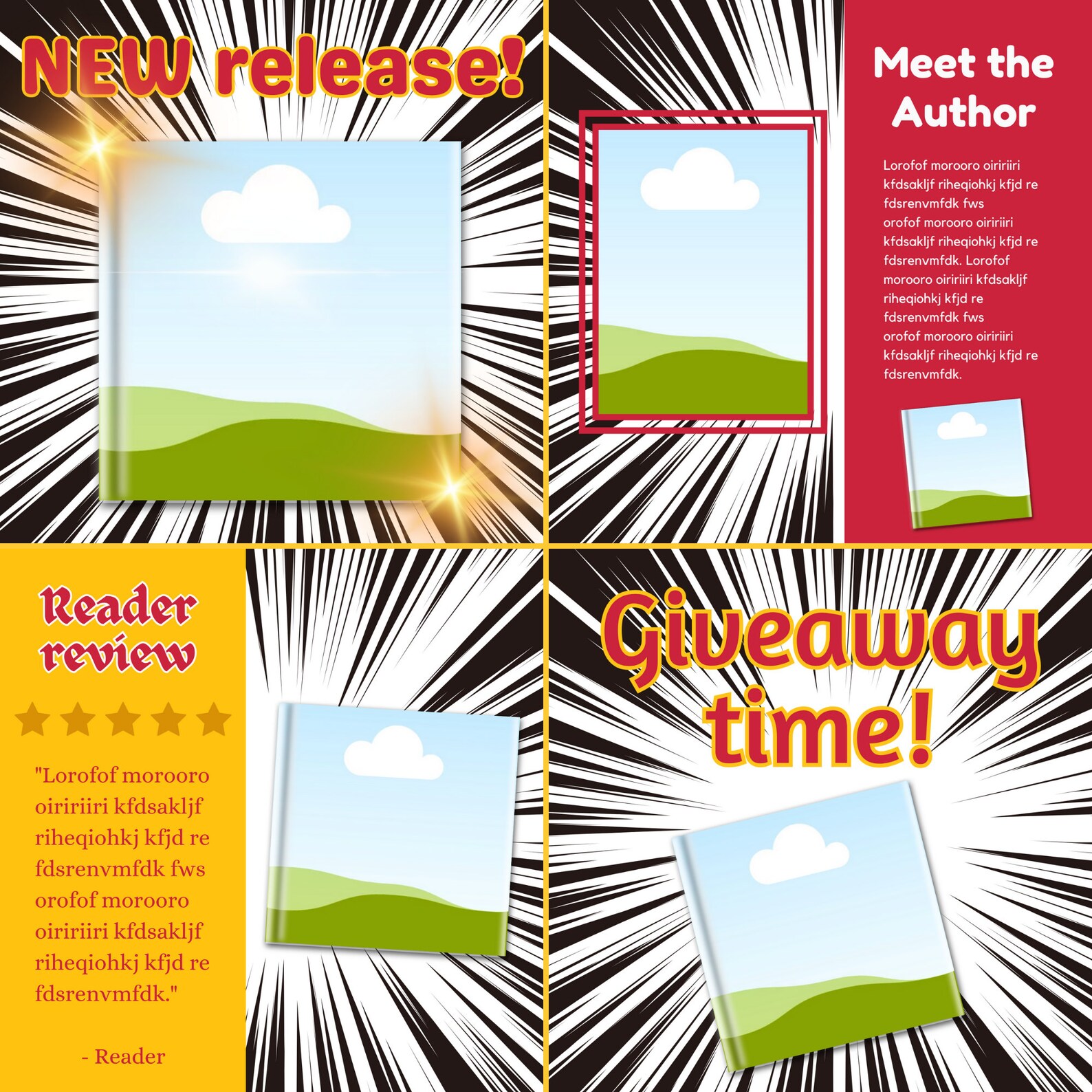 Social Media Graphics for Authors - INSTANT DOWNLOAD – 3D Book Cover ...