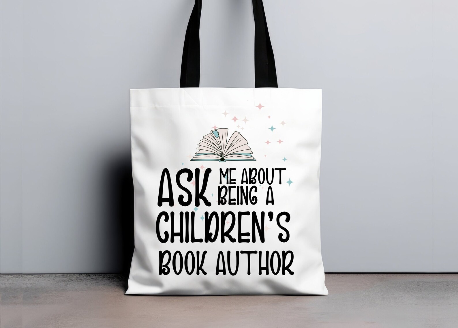 Tote Bag for Childrens Book Authors - Ask Me About Being a Childrens ...