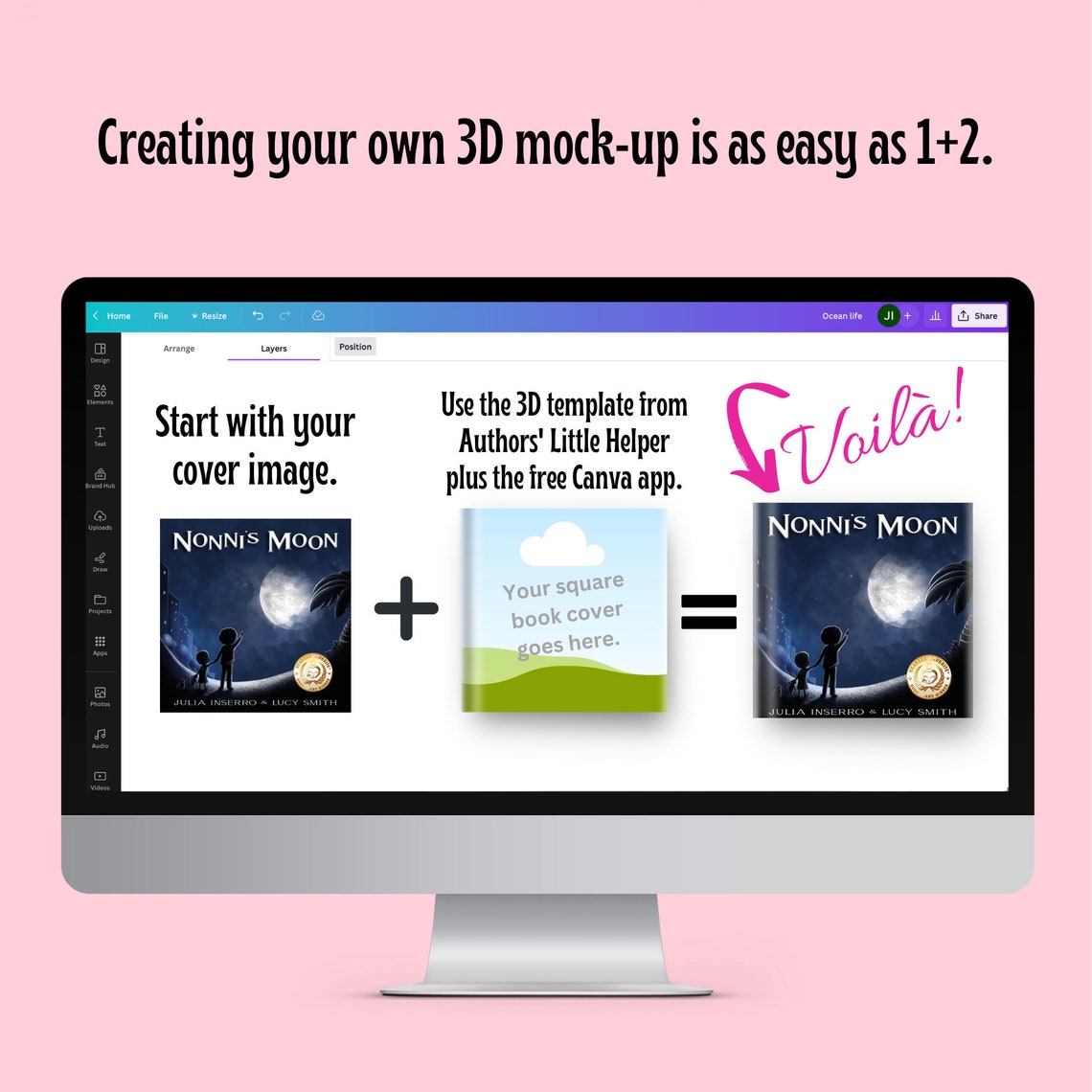 Social Media Graphics for Authors - INSTANT DOWNLOAD – 3D Book Cover ...