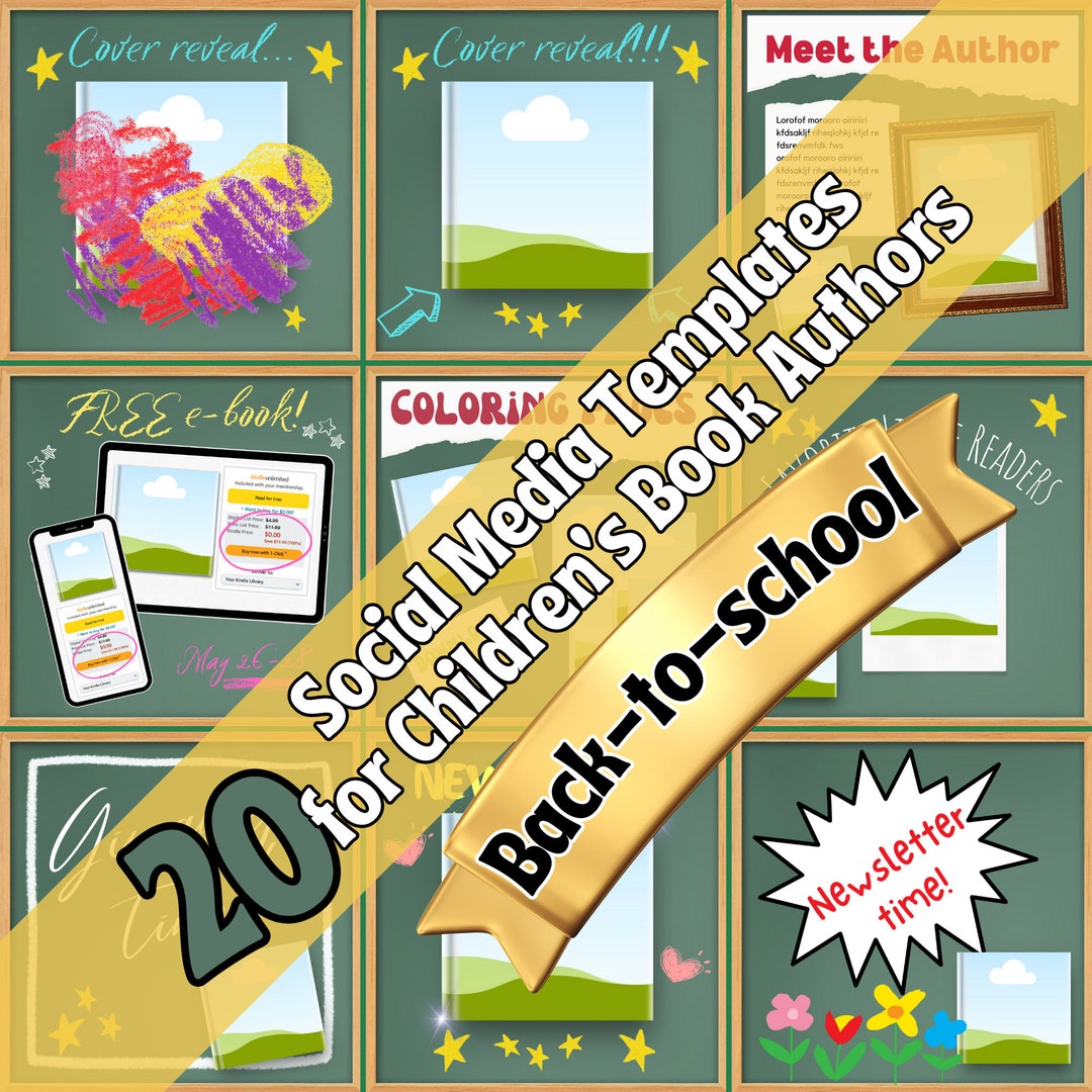 Social Media Graphics for Authors - INSTANT DOWNLOAD – 3D Book Cover ...