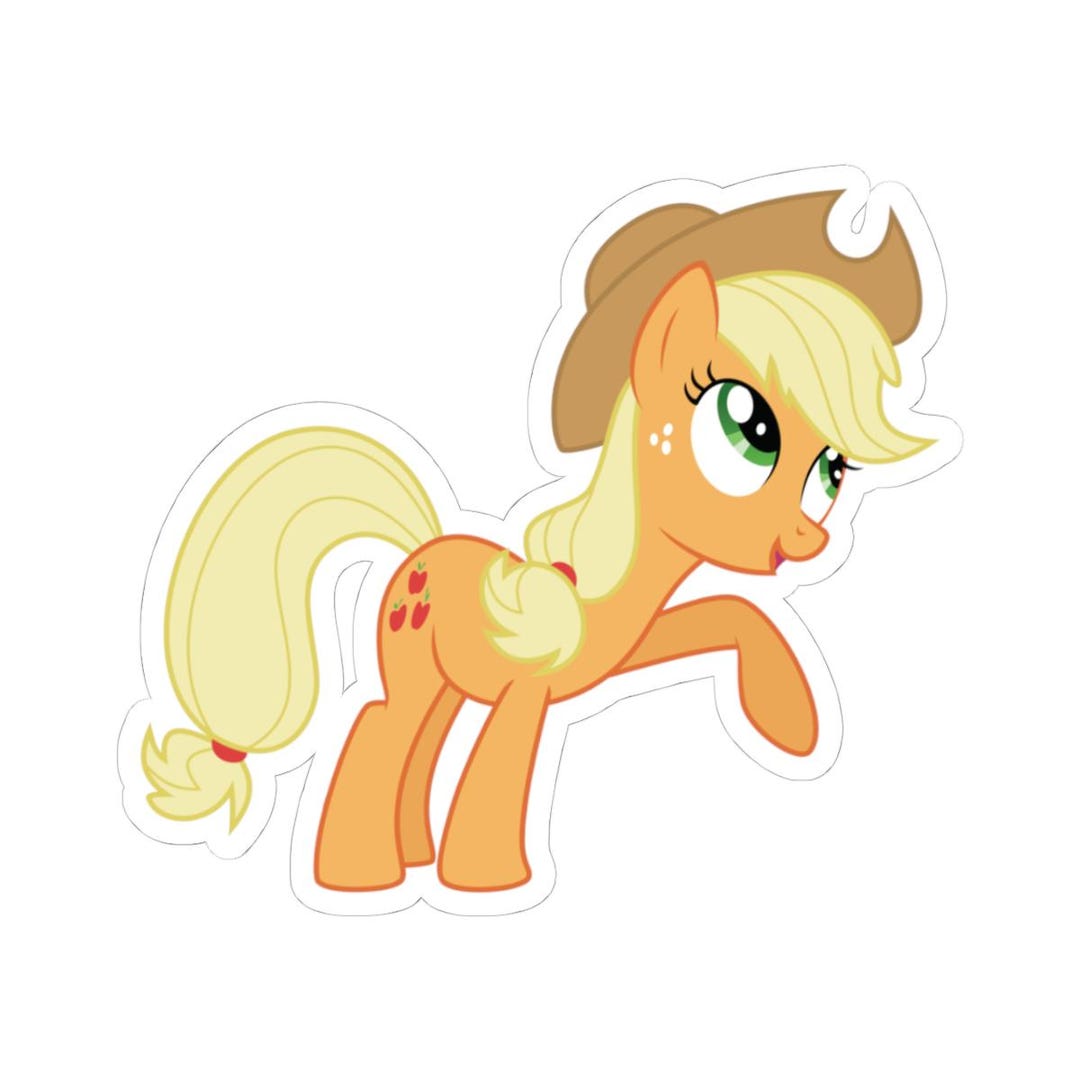 Applejack My Little Pony Sticker | Colorful Kiss-cut Sticker - Etsy