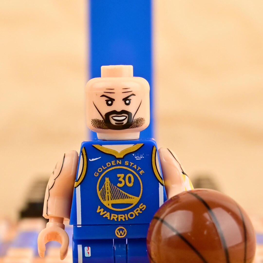STEPHEN CURRY Warriors Dynasty Minifigure Set - 4x NBA Champion With ...