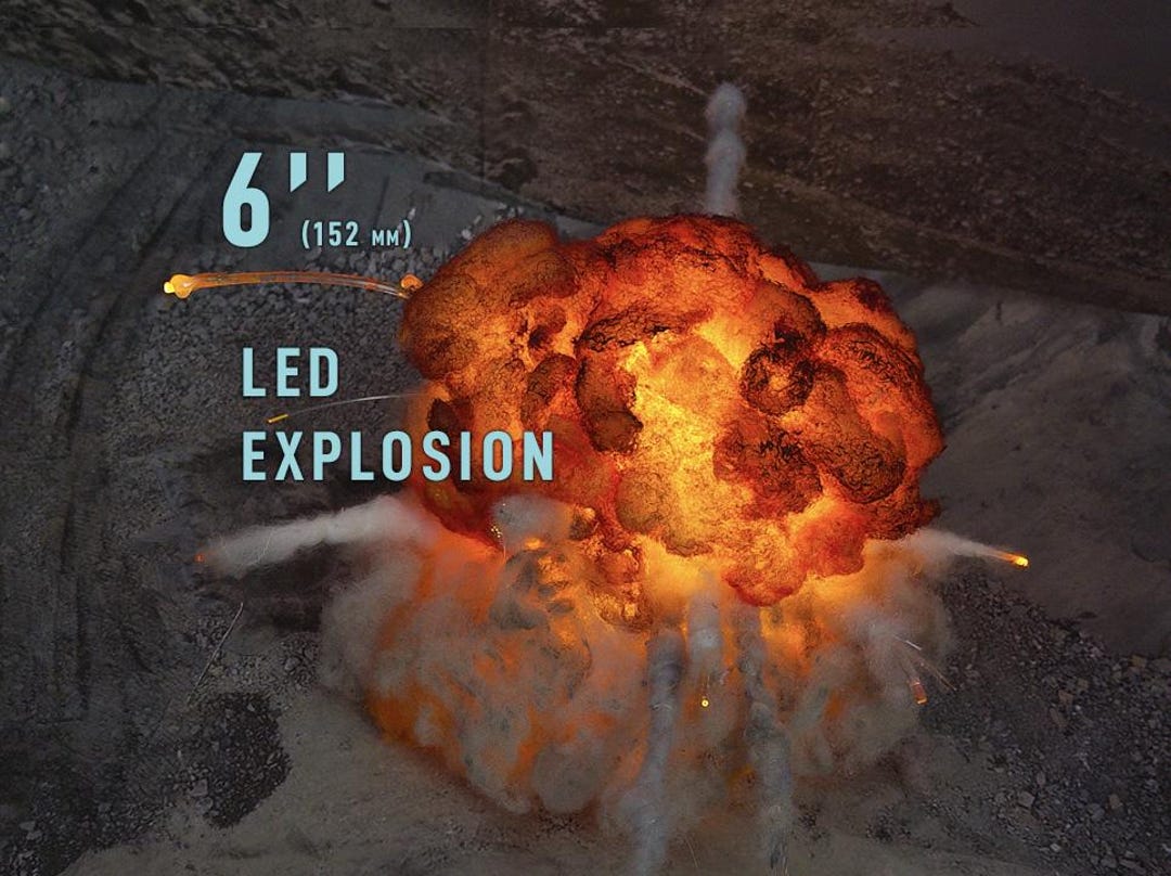 6in LED Explosion Effect for Scatter Terrain, Dioramas, Models, Markers ...