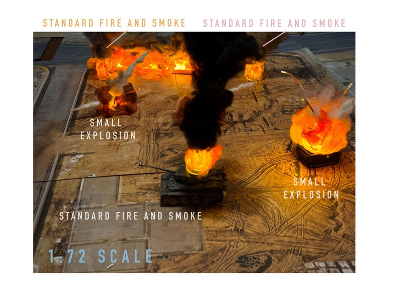 6in LED Fire Effect & Smoke for Dioramas, Models, TTRPG, Markers ...