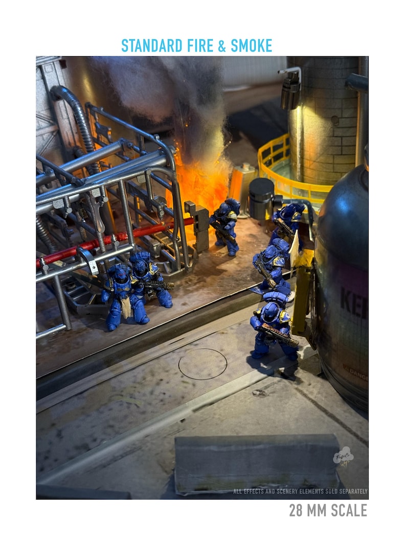6in LED Fire Effect & Smoke for Dioramas, Models, TTRPG, Markers ...