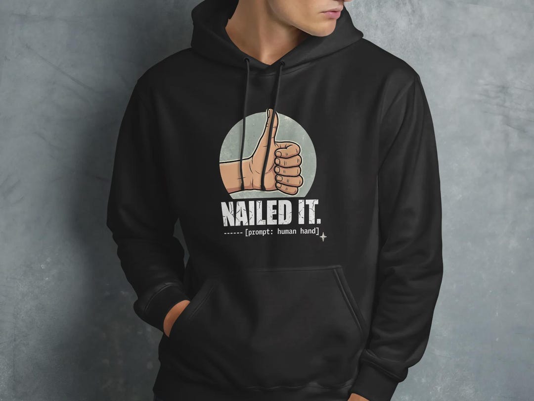 Cursed AI Prompts Hand Hoodie - Funny Programmer Tech Sweatshirt - Etsy