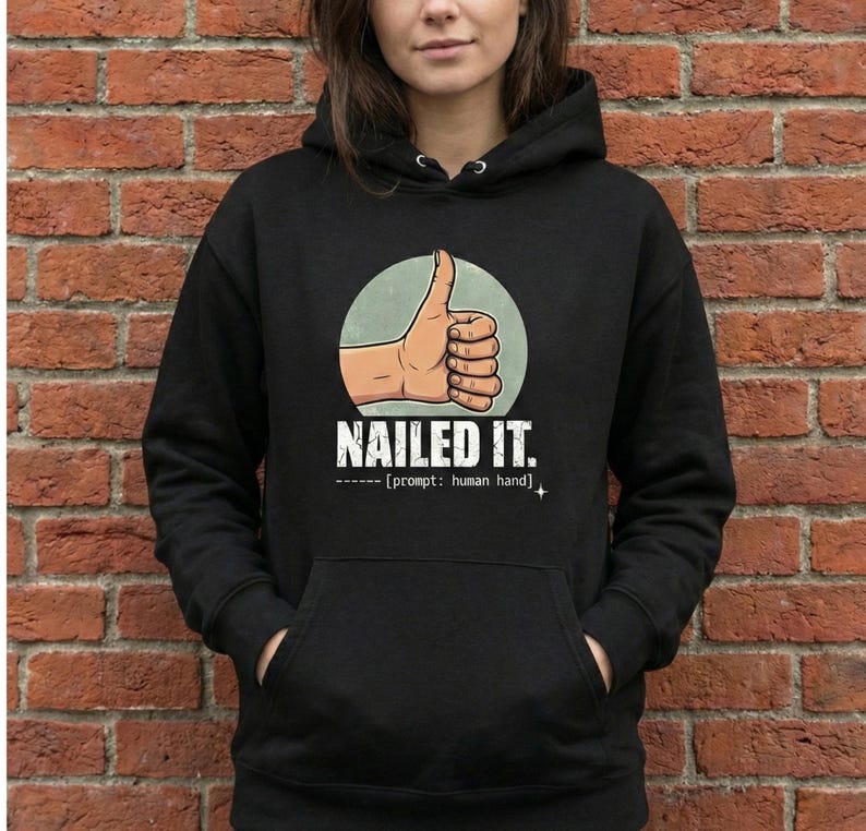 Cursed AI Prompts Hand Hoodie - Funny Programmer Tech Sweatshirt - Etsy