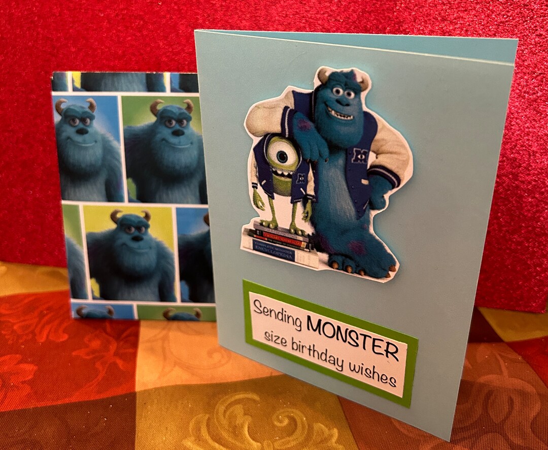 Monsters Inc Birthday Card, Appropriate for Any Age FREE Shipping - Etsy