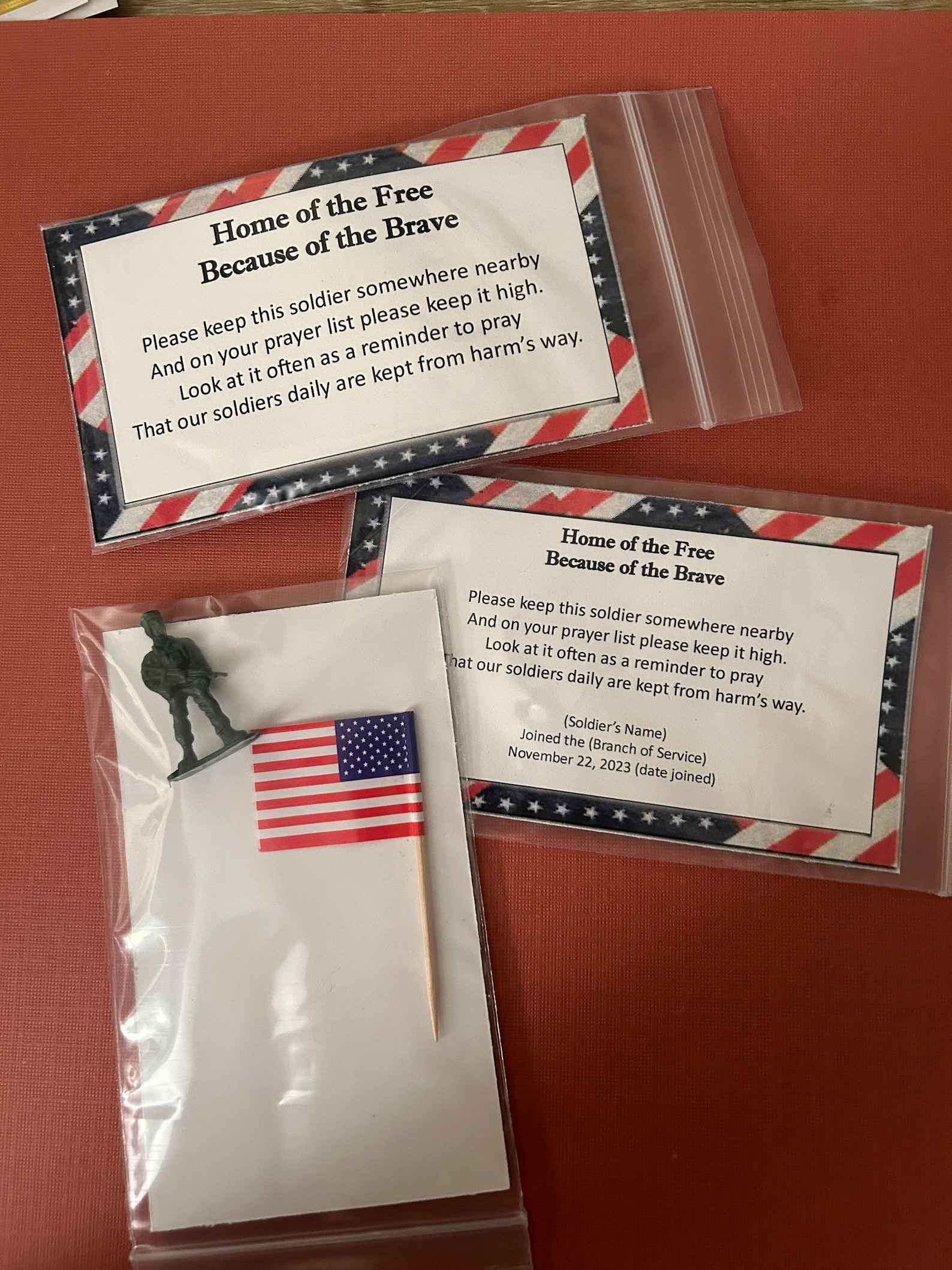 SIX Prayer Cards for Soldiers/service Members - Deployment Prayer ...